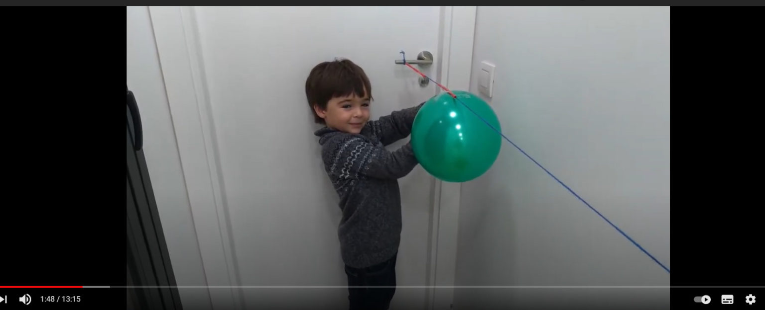 Experimento casero de propulsión para niños con globos, y explicación ...
