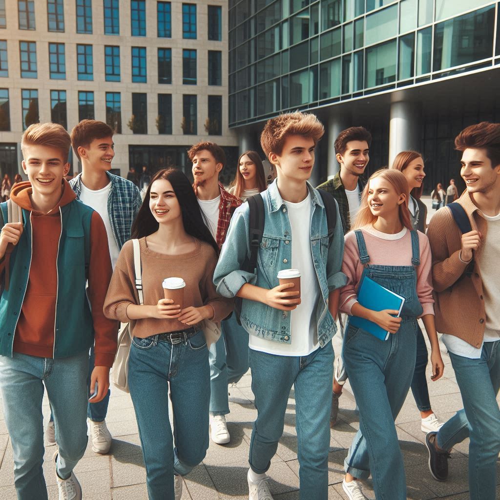 realistic image of students going to class - Smyth Academy Madrid